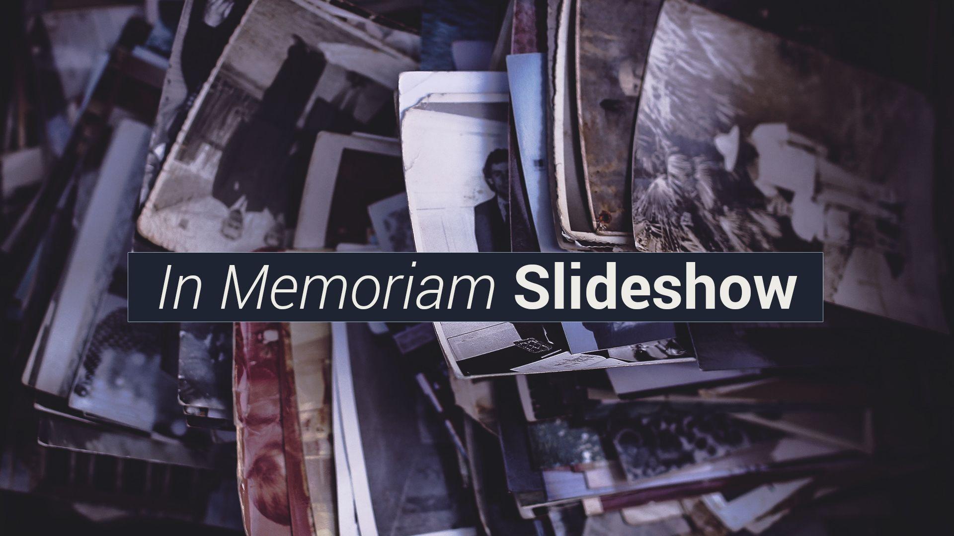In Memoriam Slideshow - Animoto