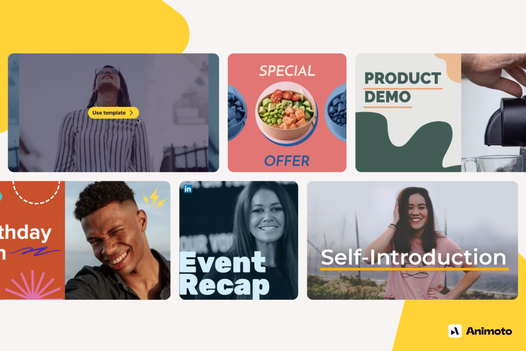 30 Most Popular Video Templates for Work and Life - Animoto