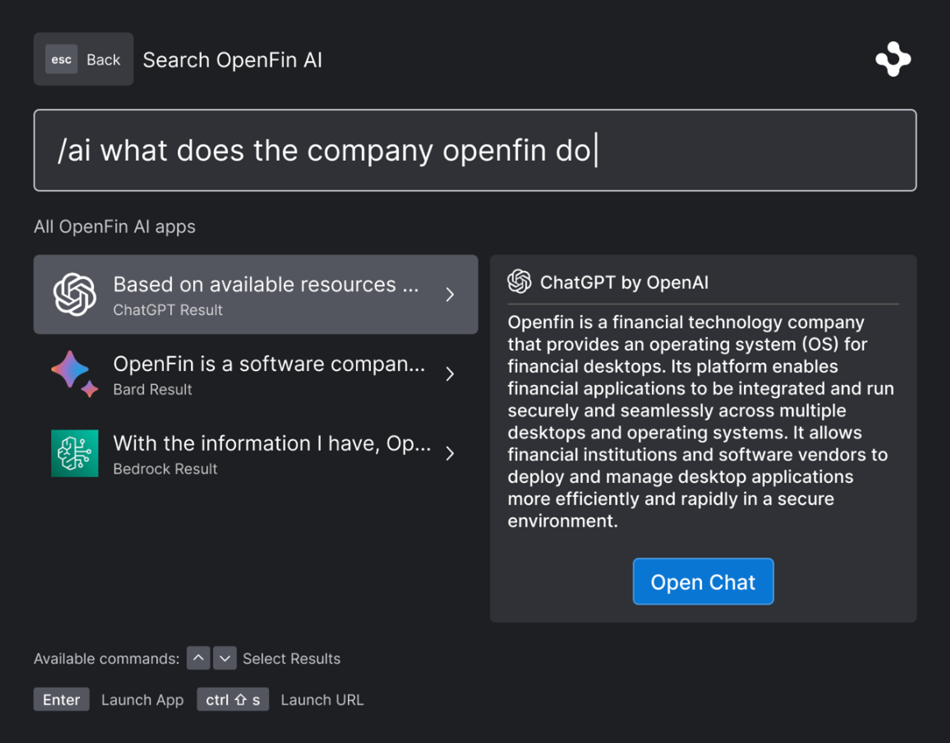 OpenFin + AWS Bedrock