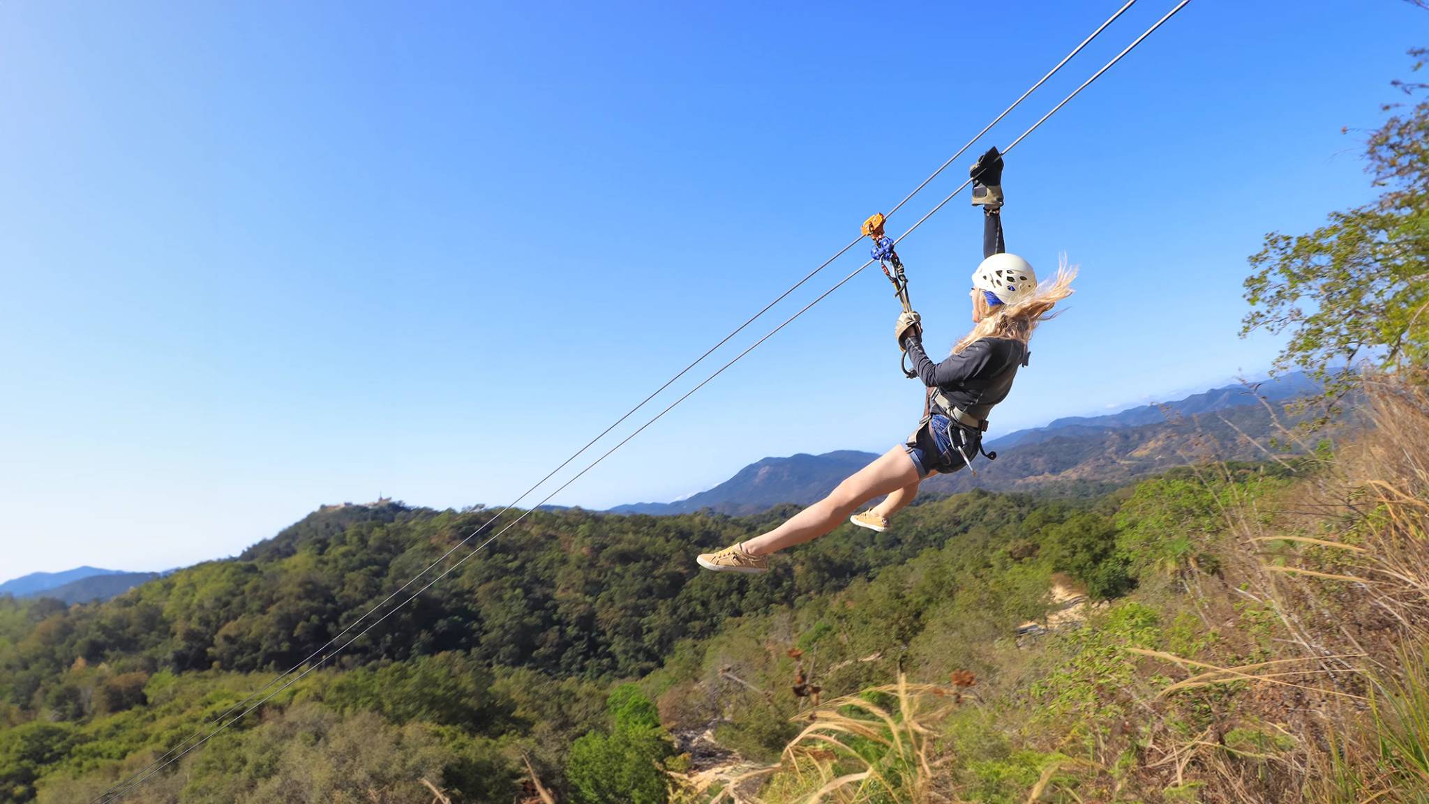Outdoor Adventure, Ziplines & Waterfall