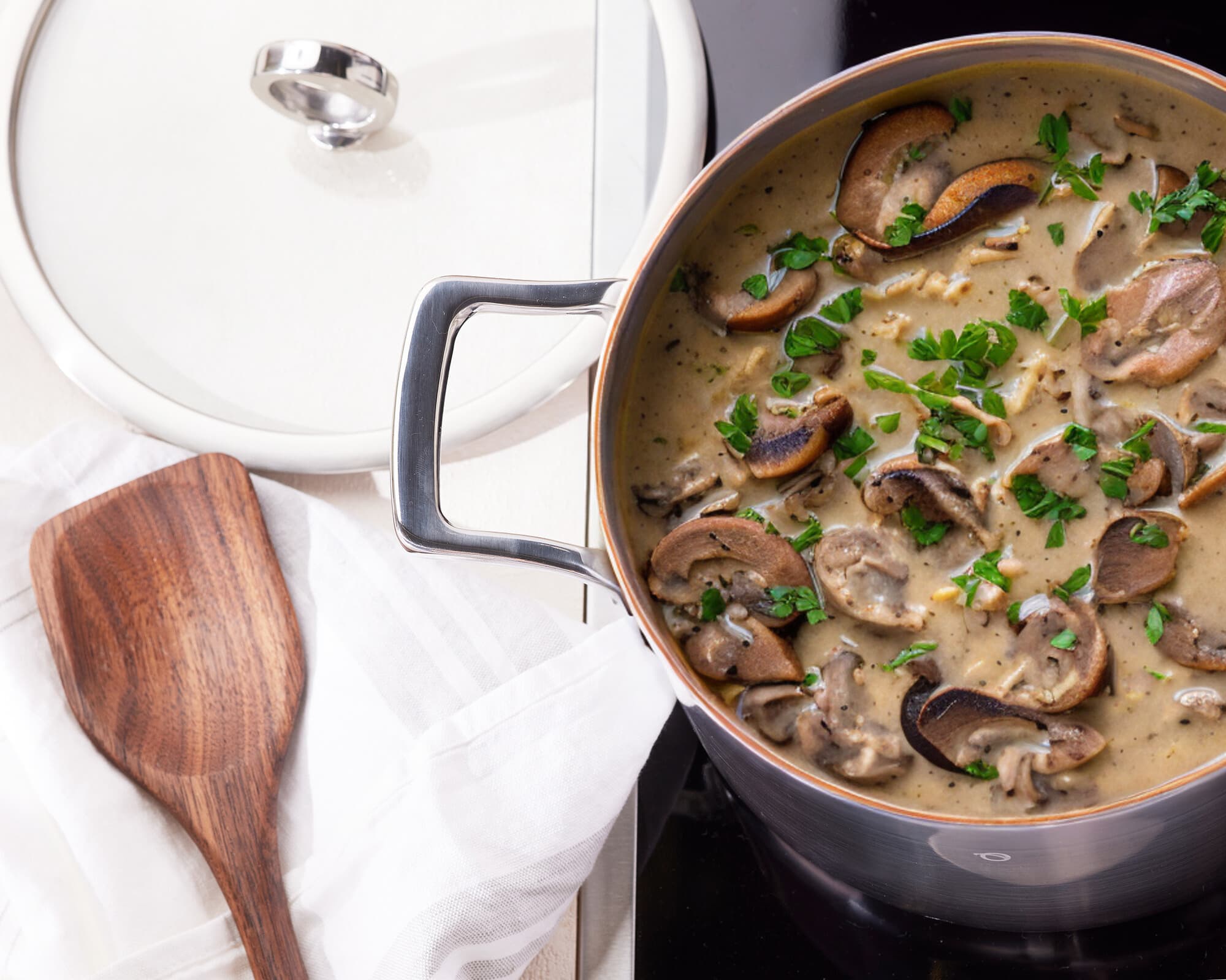 Steinpilzsuppe Aus Frischen Steinpilzen