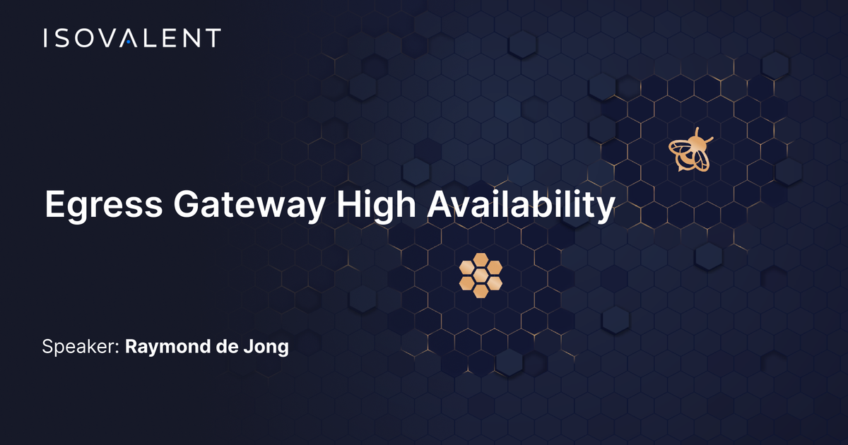 Egress Gateway High Availability | Isovalent Video