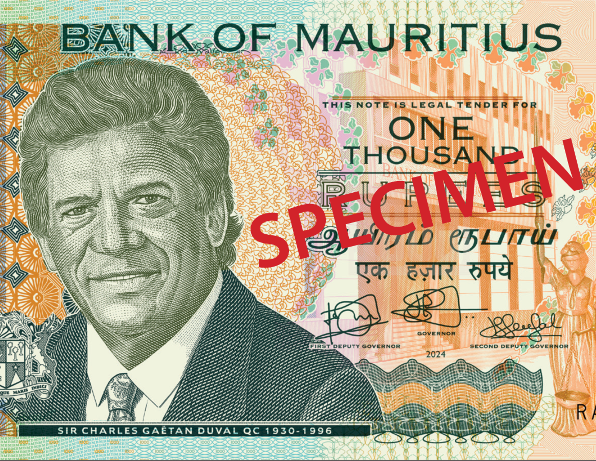 Bank of Mauritius Launches New Banknotes on GUARDIAN™ Polymer Substrate ...