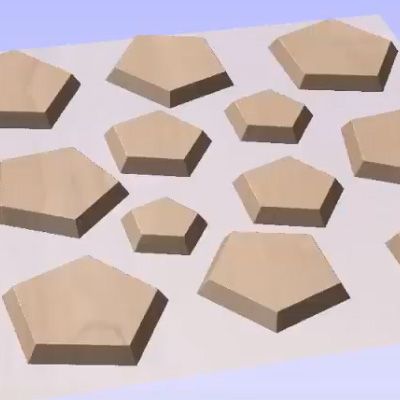 Seamless Tiles Overlapping Shapes Modeling Texture Components〡Vectric