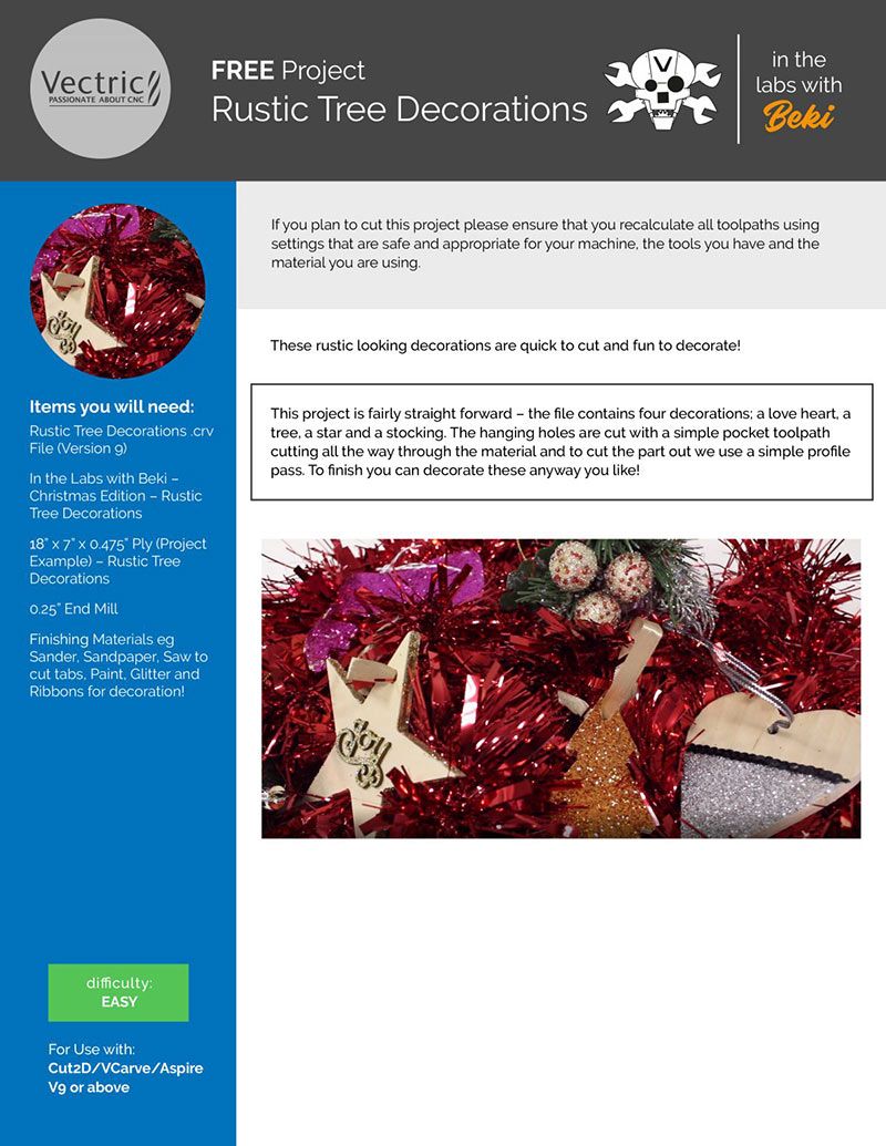 Rustic Tree Decorations〡Vectric