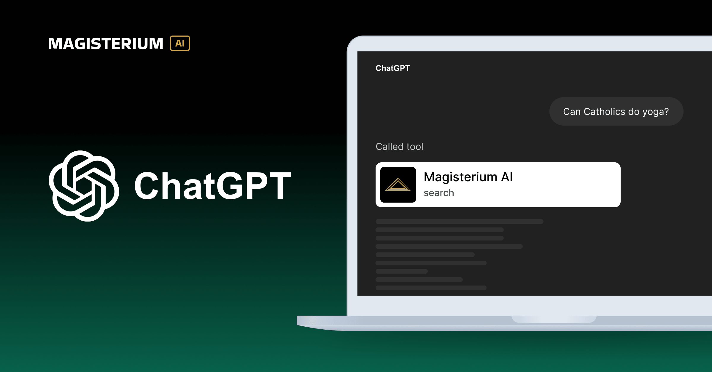 How to Use Magisterium AI in ChatGPT | Magisterium