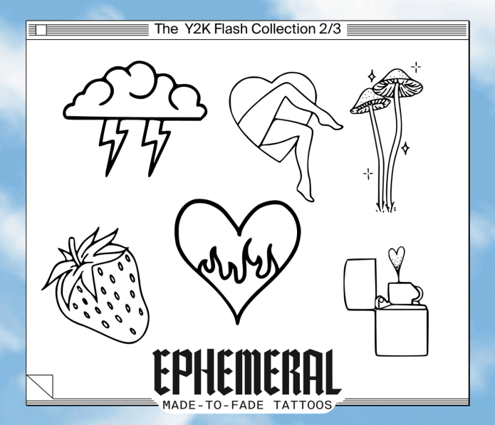 Y2K Flash - Ephemeral Tattoo