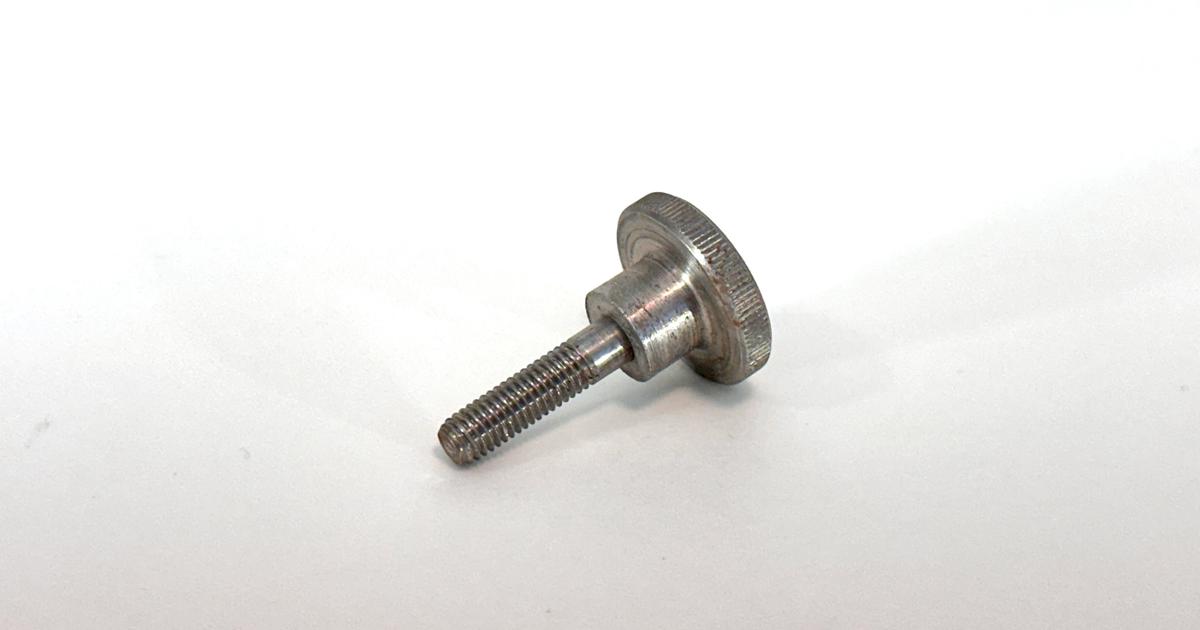 Knurled head screw for crown check unit | RailSupply