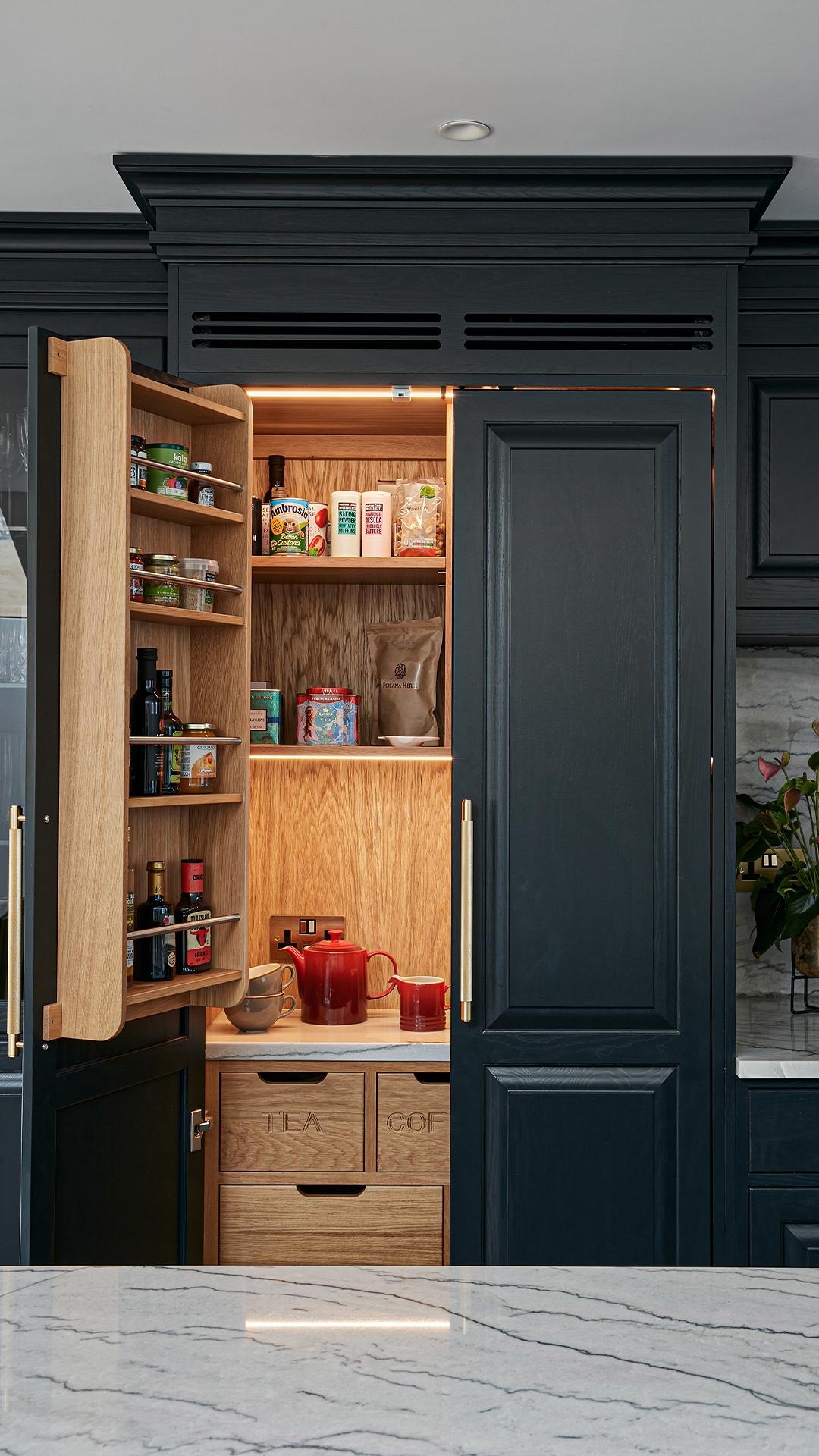 Sola Kitchens | Internal Solutions - Larders & Workstations