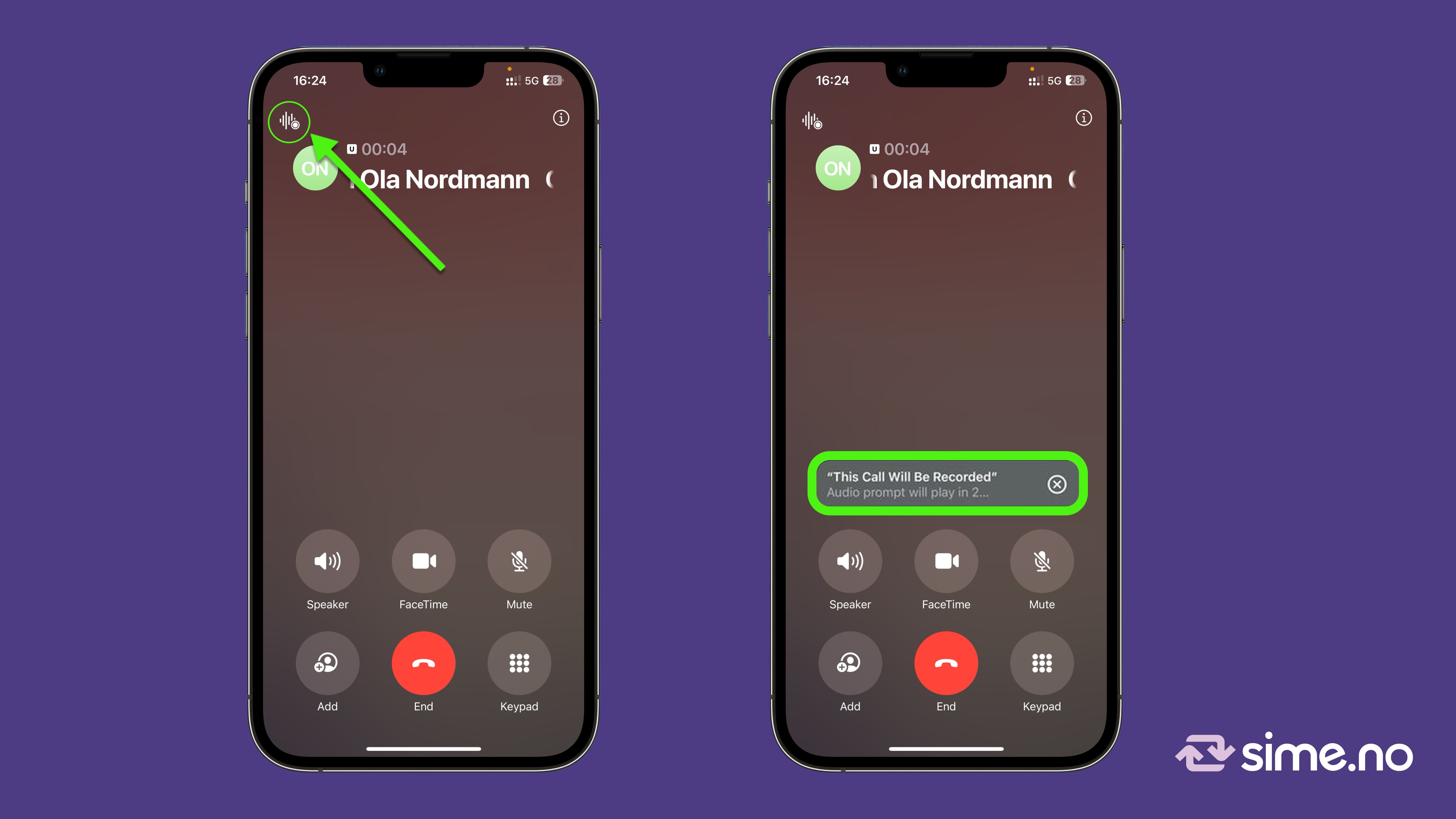 Slik tar du opp en samtale på iPhone – endelig mulig med iOS 18.1 | Sime