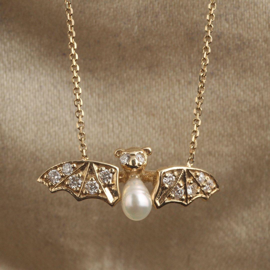 Jeweled Bat Necklace — Erica Weiner