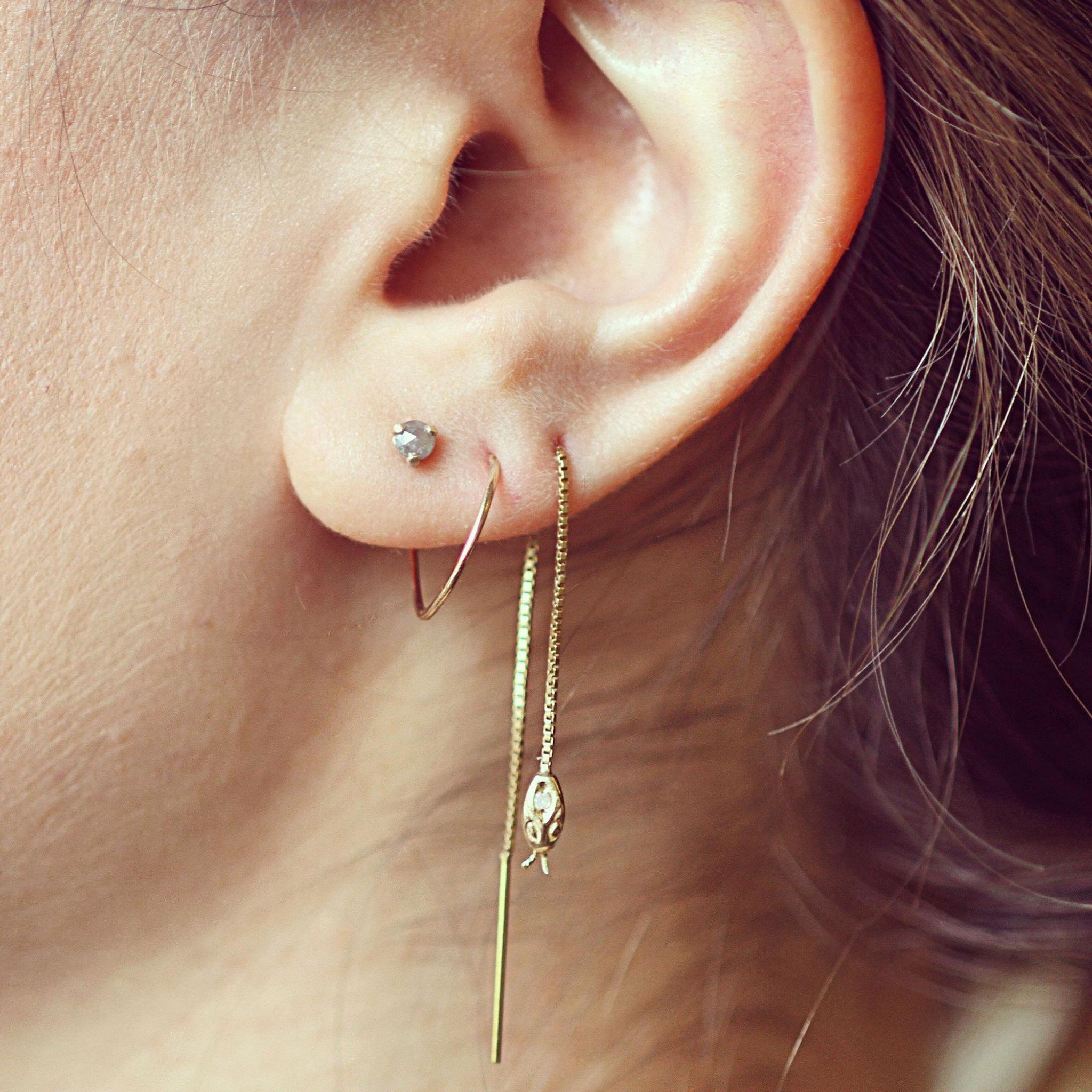 Snake Threader (14k Yellow Gold) — Erica Weiner