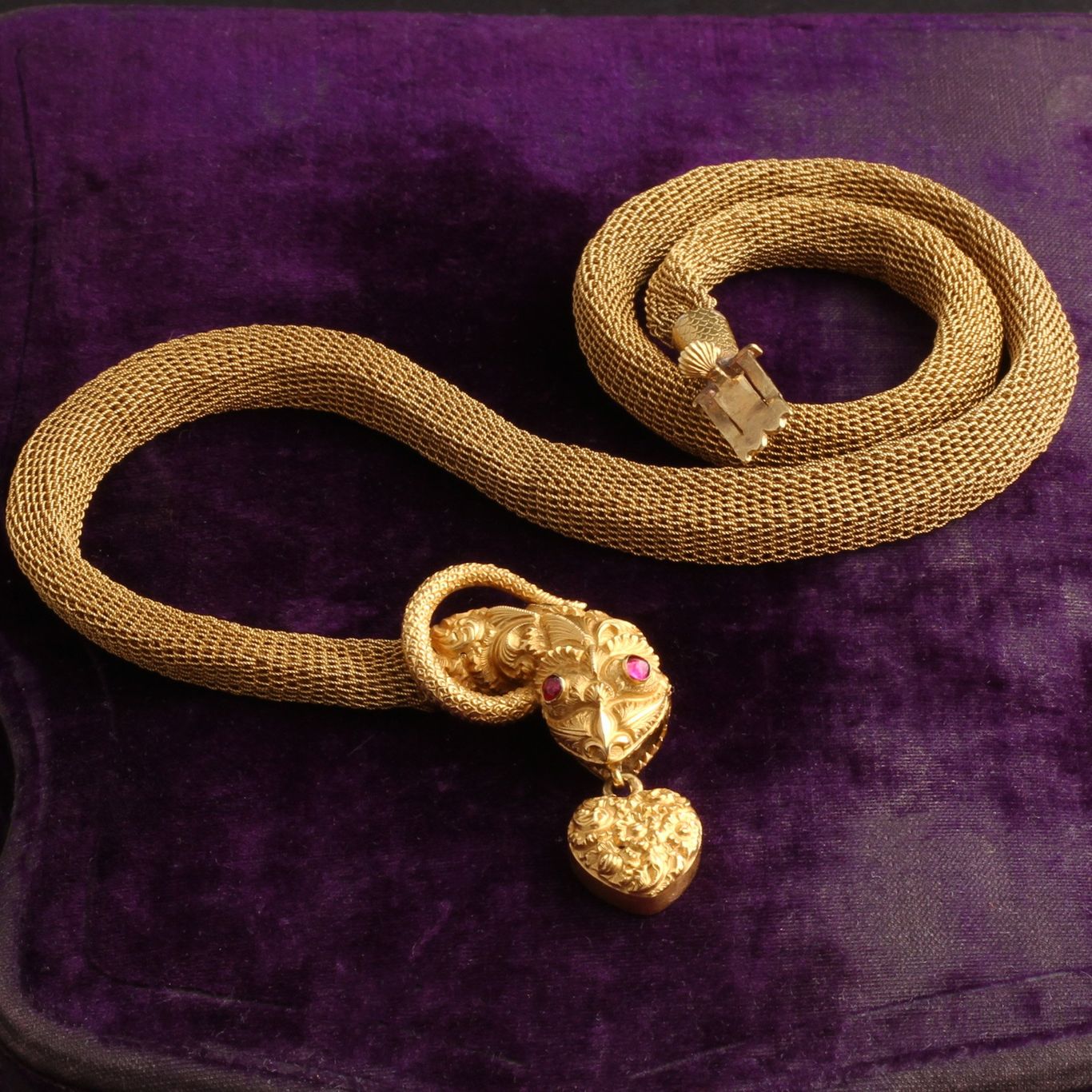 Mid Victorian Snake Collar with Mesh Chain — Erica Weiner