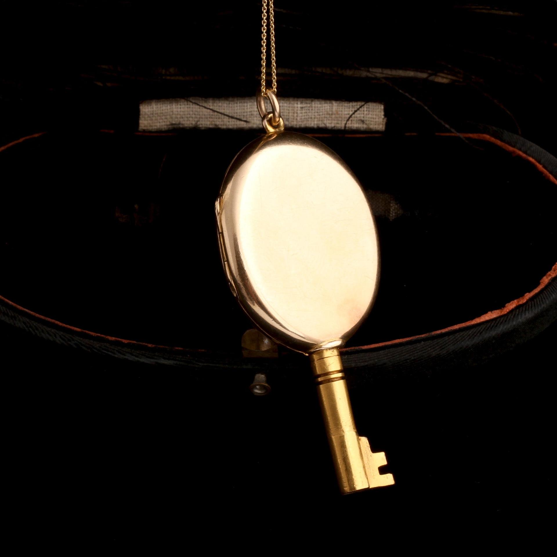 Victorian "ND" Monogram Concealed Key Locket — Erica Weiner