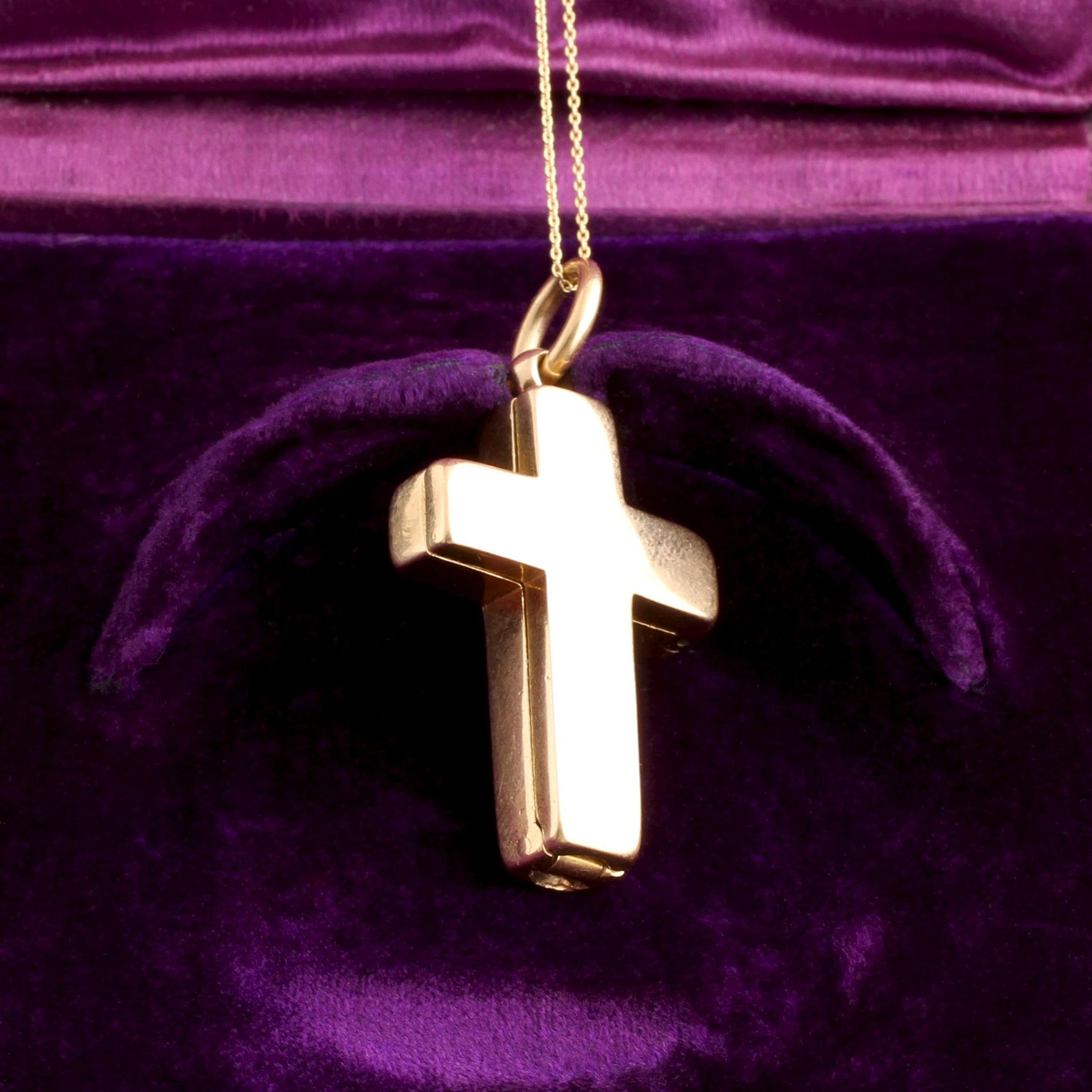 Victorian Concealed Key Cross Pendant — Erica Weiner