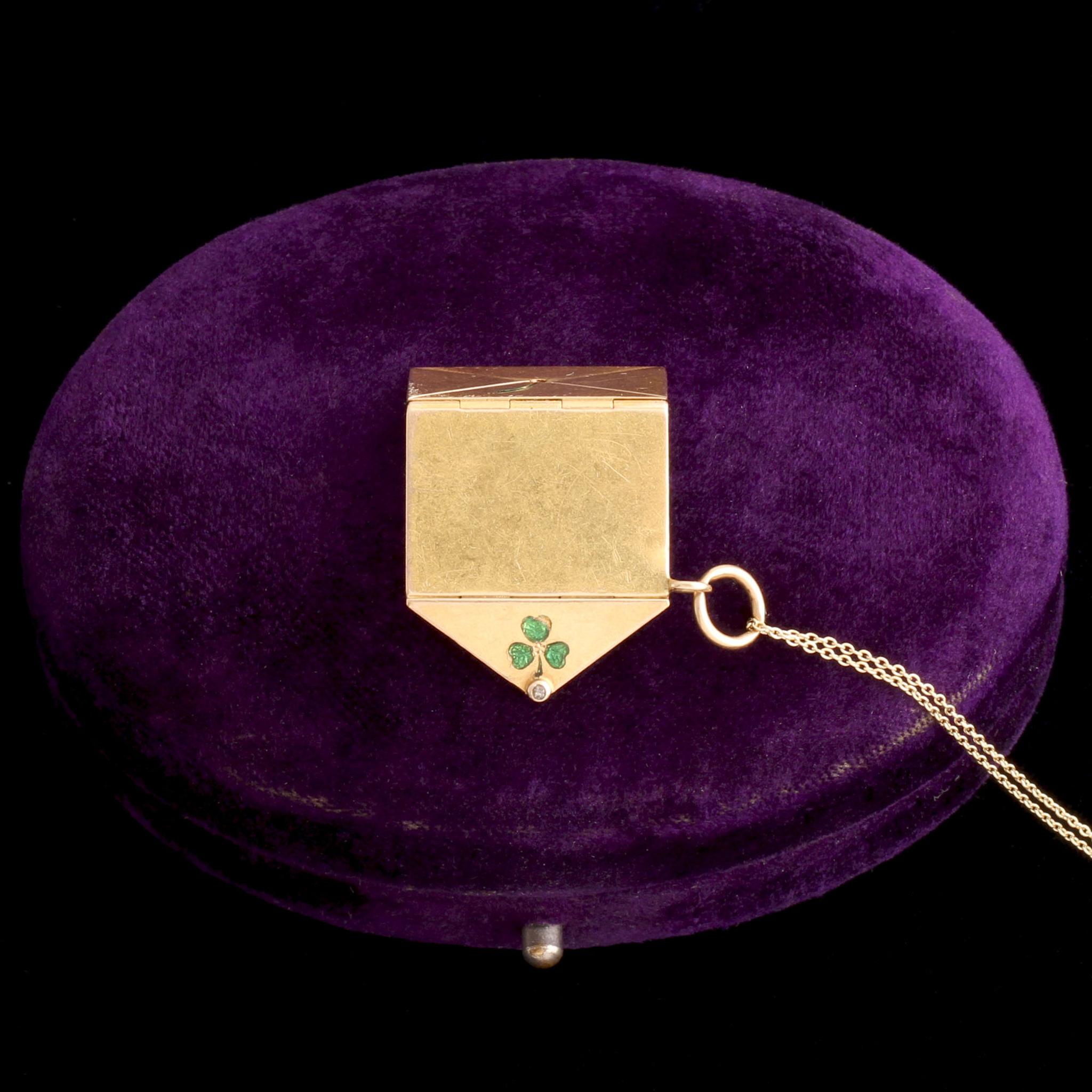Victorian Shamrock Envelope Locket — Erica Weiner