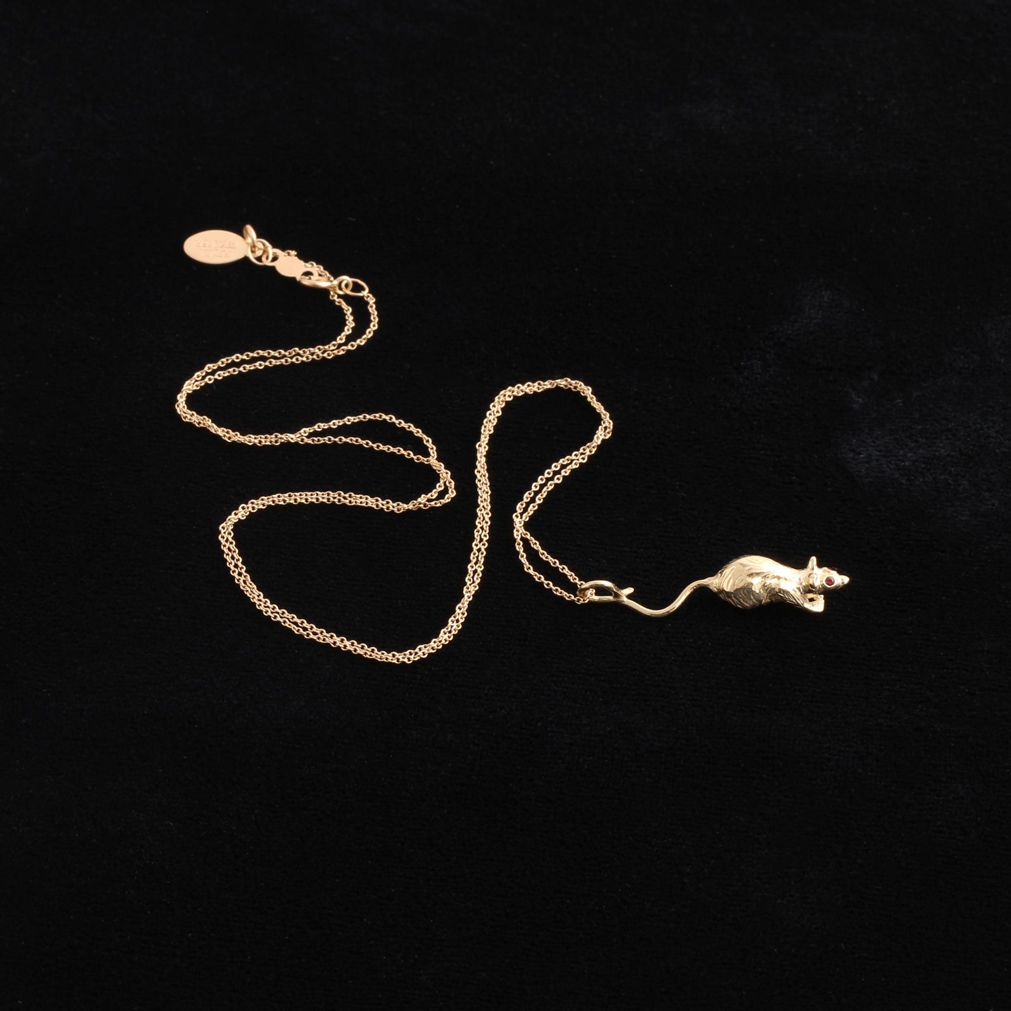 Ruby-Eyed Rat Necklace — Erica Weiner