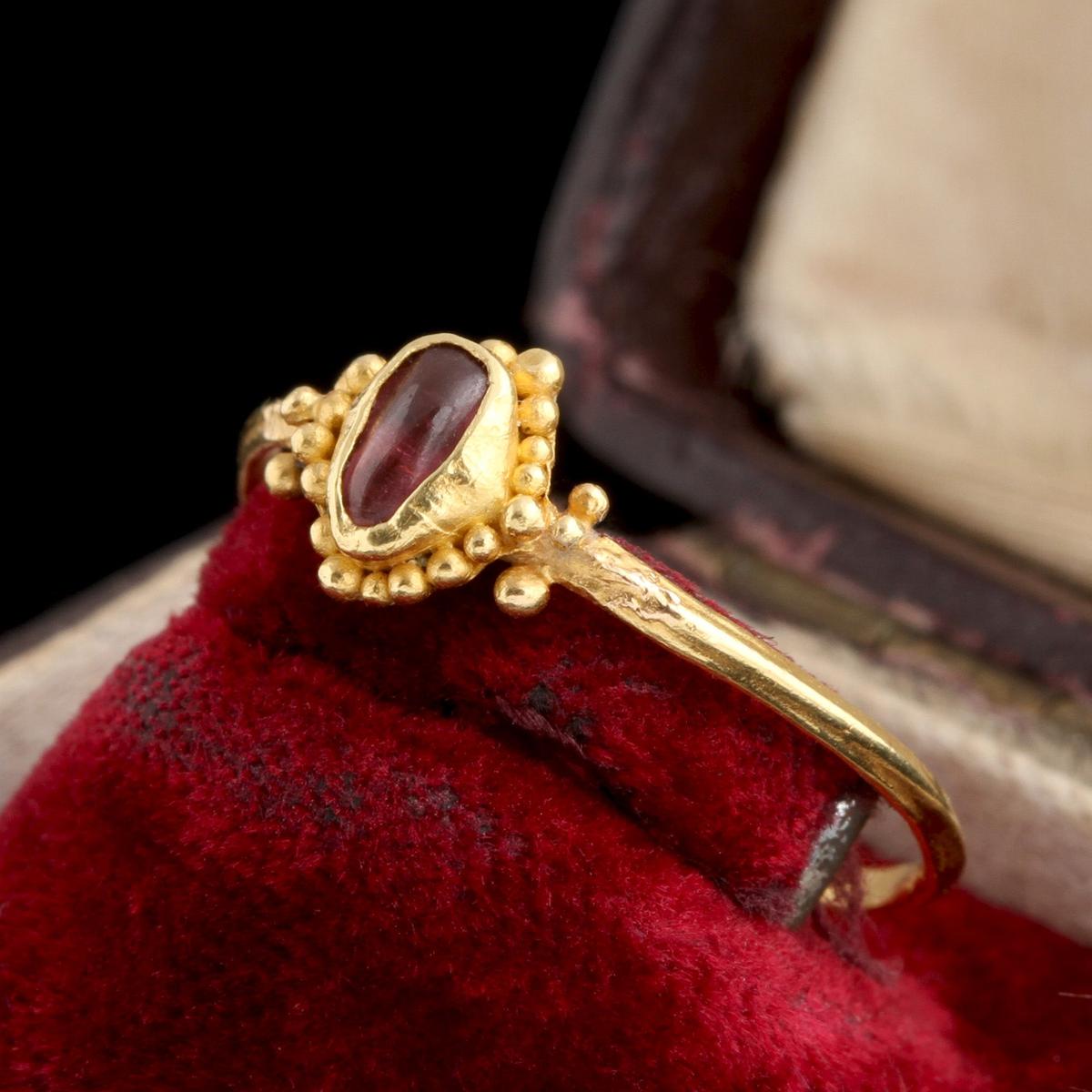 Late Medieval Garnet Cabochon Ring — Erica Weiner