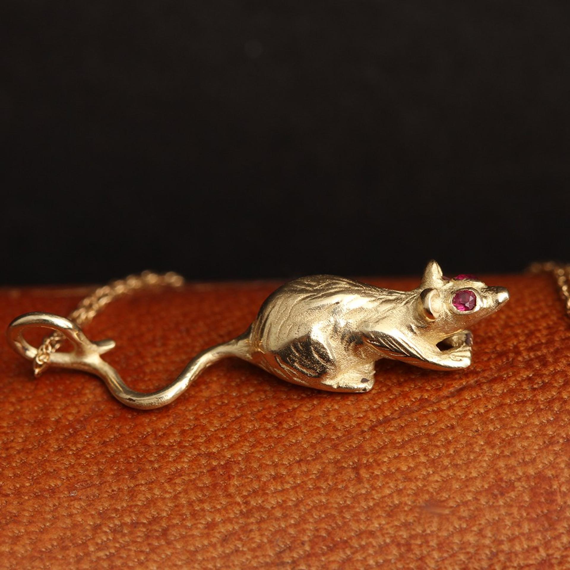 Ruby-Eyed Rat Necklace — Erica Weiner