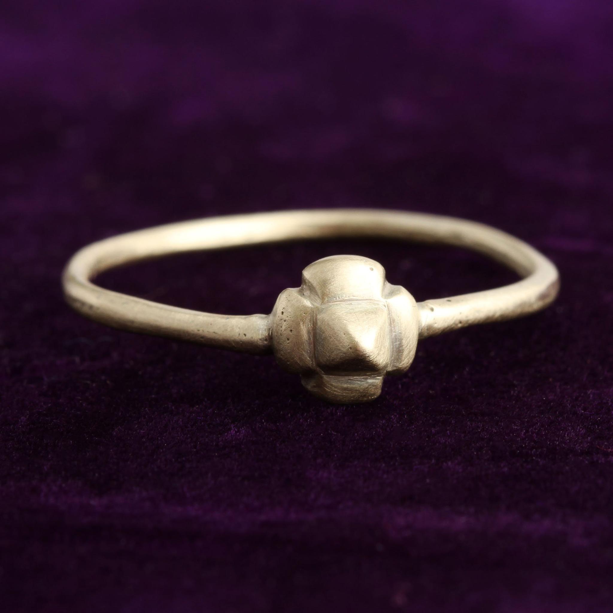 Late Medieval Quatrefoil Electrum Ring — Erica Weiner