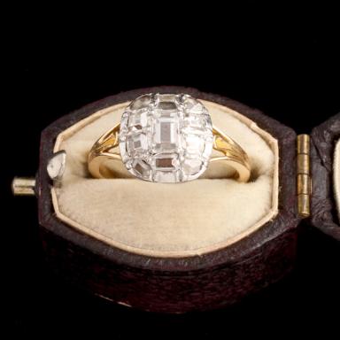 Georgian Table Cut Diamond Cluster Ring — Erica Weiner