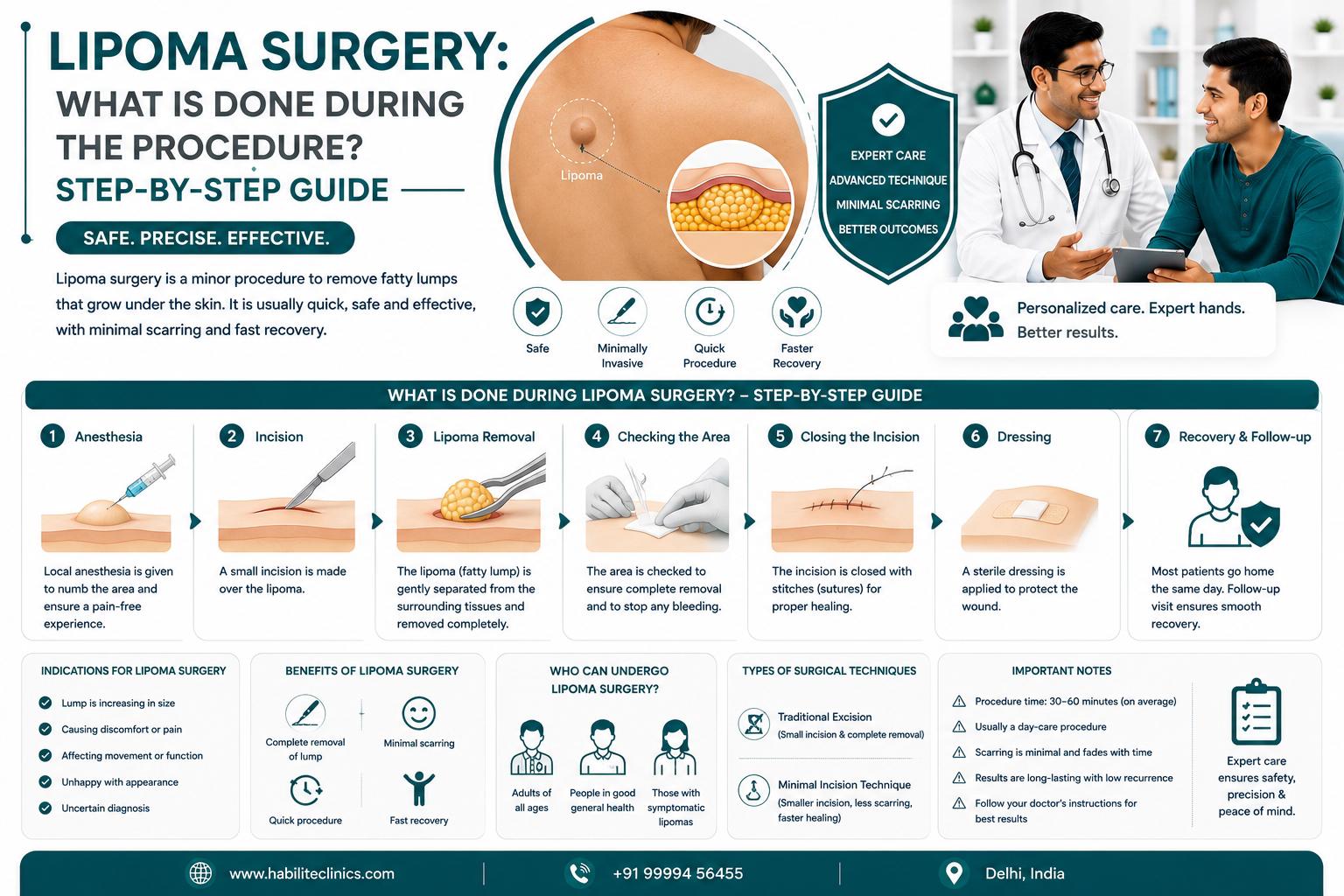 Lipoma Surgery: What is Done During the Procedure? Step-by-Step Guide ...