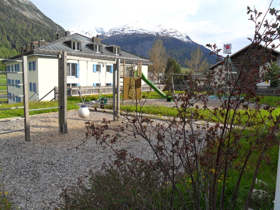 Children's playground at the Reka Haus