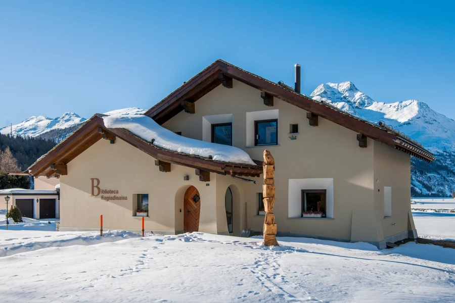 Engadin Library, Sils, Engadin, Graubünden, Switzerland
