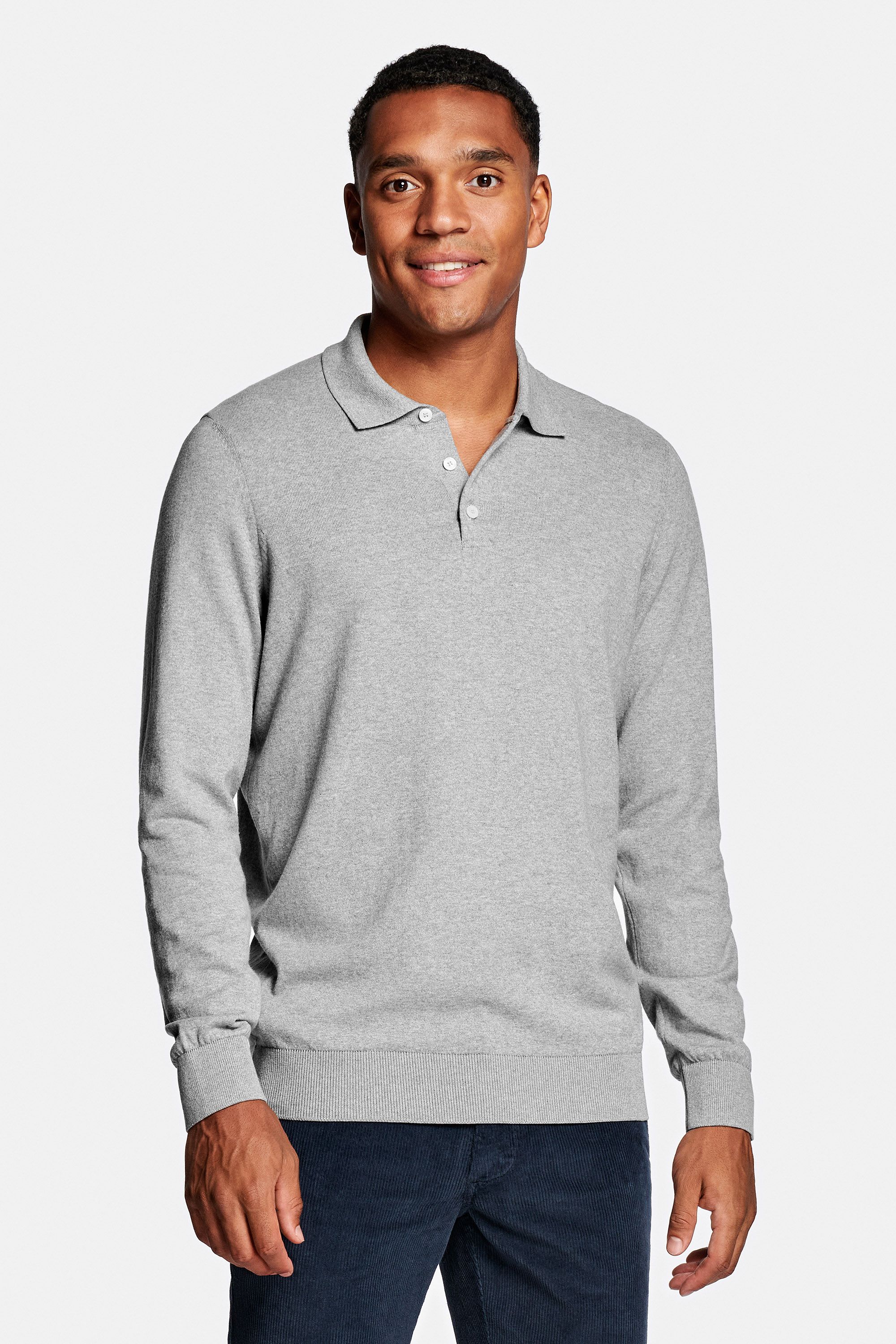 Men's Long Sleeve Polos | MR MARVIS