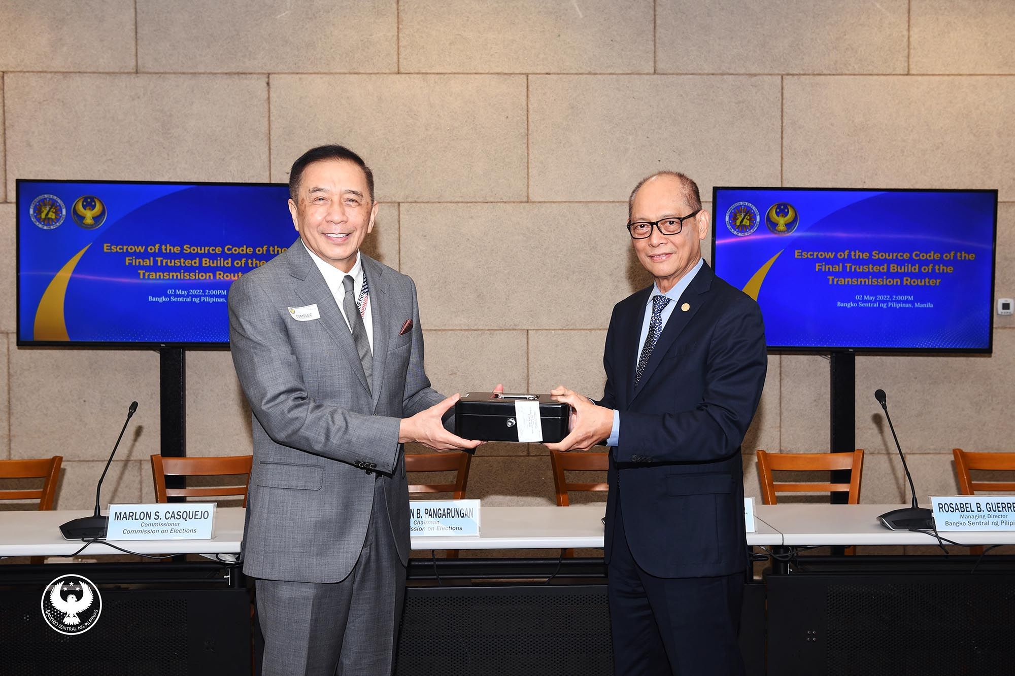 BSP gets from Comelec final source code for 2022 polls