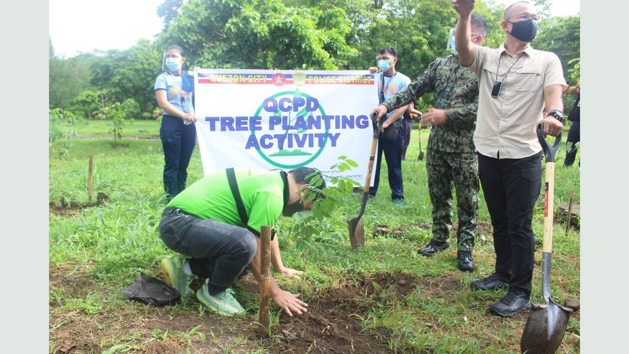 DENR, QCPD CONDUCT TREE-PLANTING ACTIVITY
