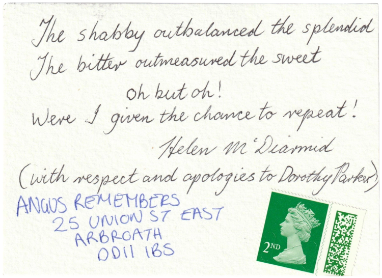 Postcards - Angus Remembers