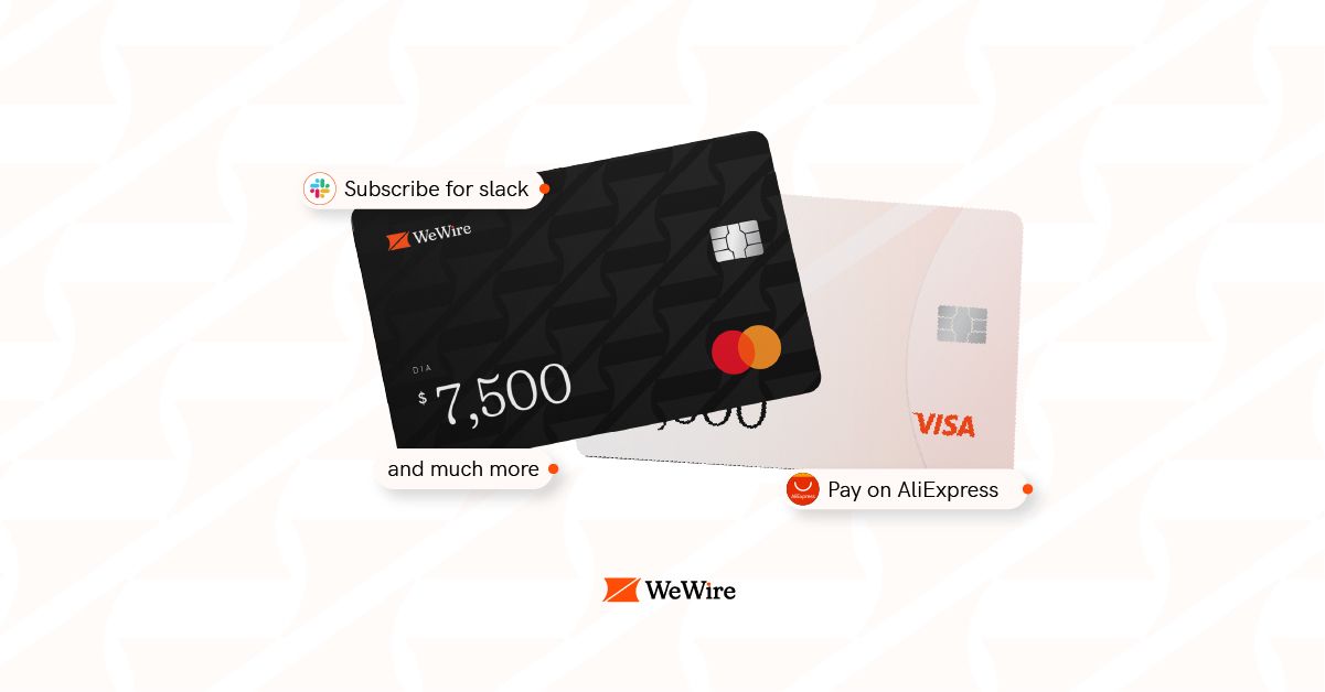 30+ ways to use the WeWireDollar Card for your business