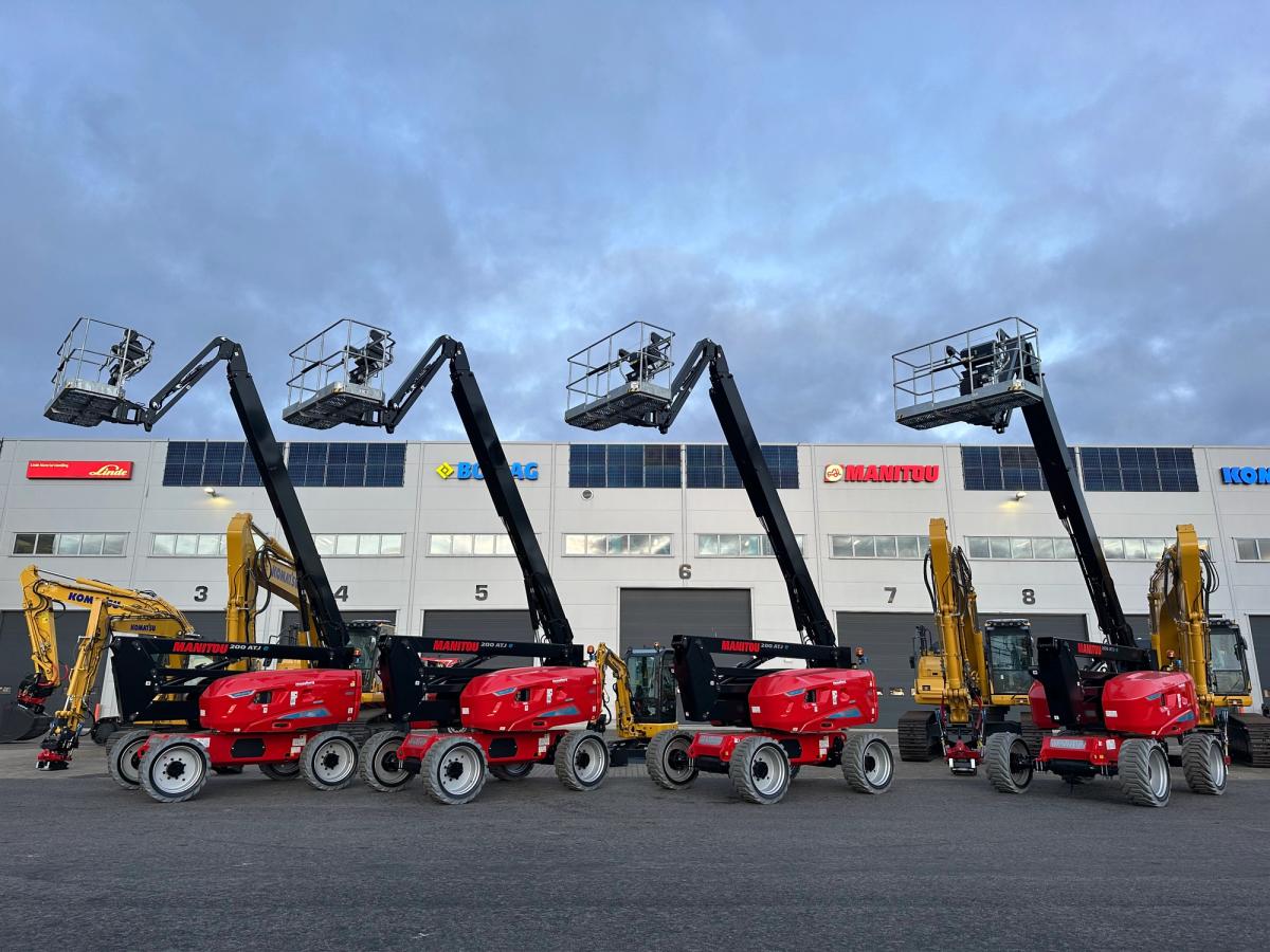 Seks nye Manitou lifter levert til oppdrettsprosjekt og klare for ...