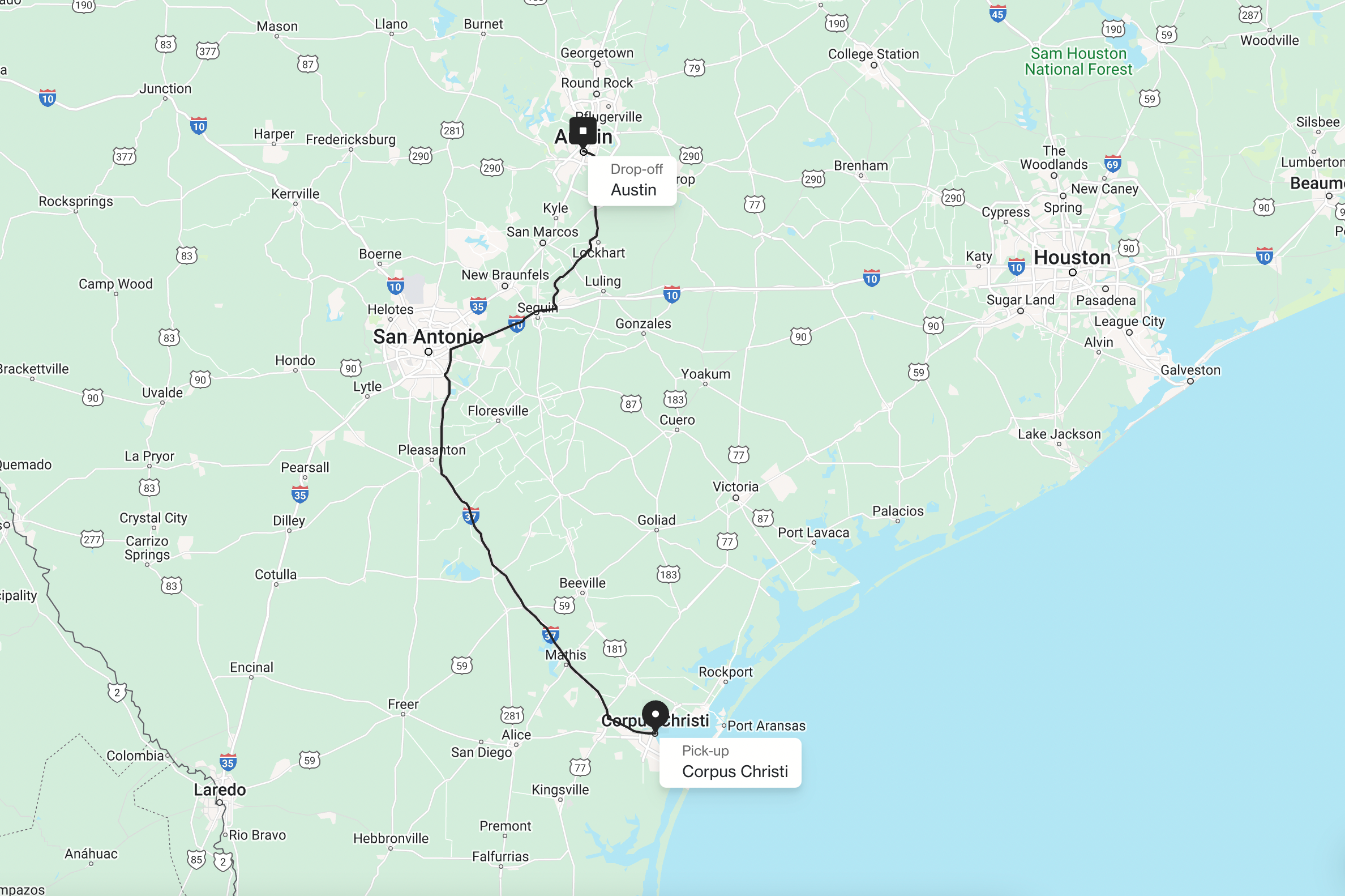 Corpus Christi to Austin Rideshare | Uber Car Service - Hitch