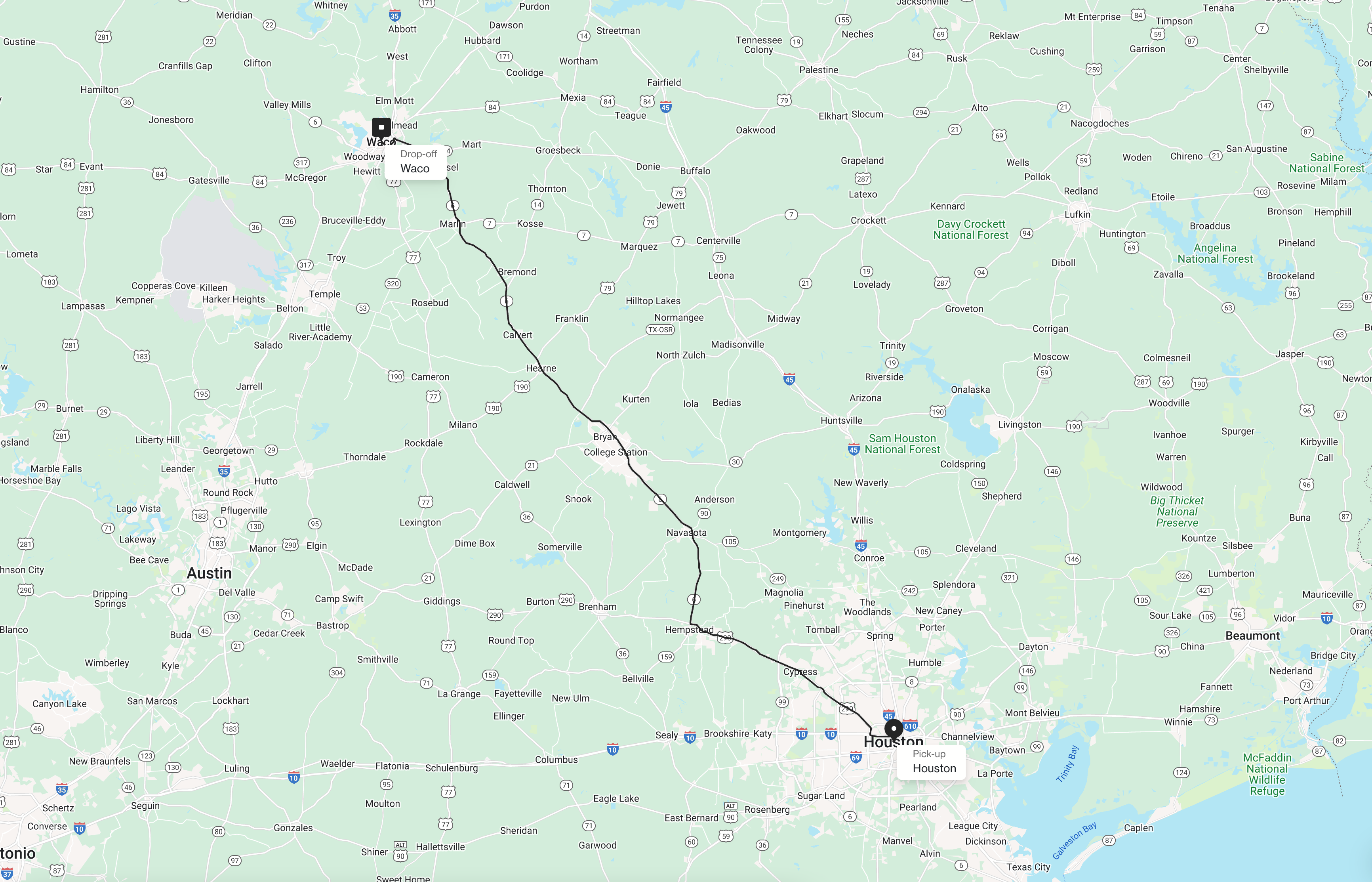 Houston to Waco Rideshare | Uber Car Service - Hitch