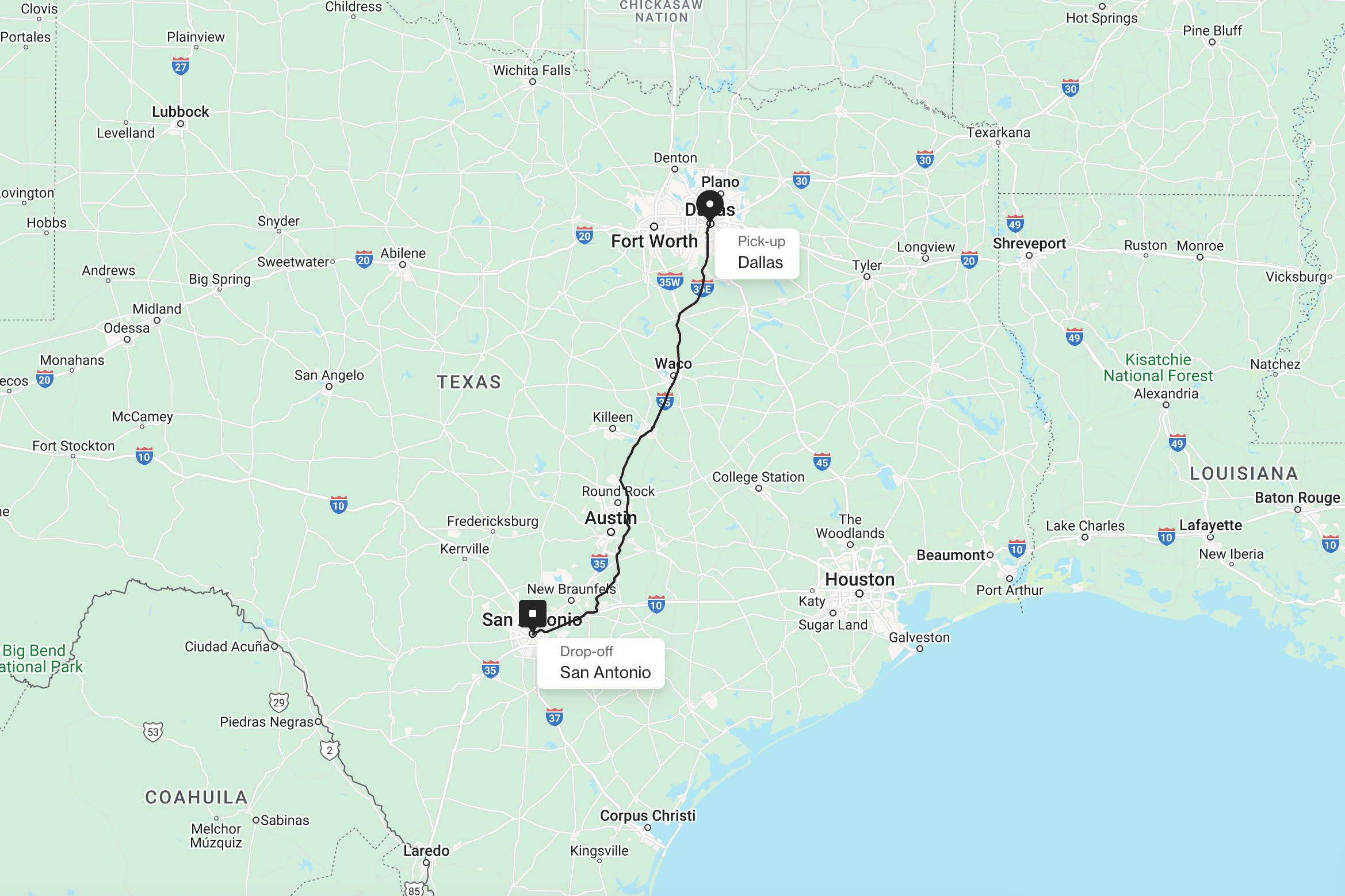 Dallas to San Antonio Rideshare | Uber Car Service - Hitch