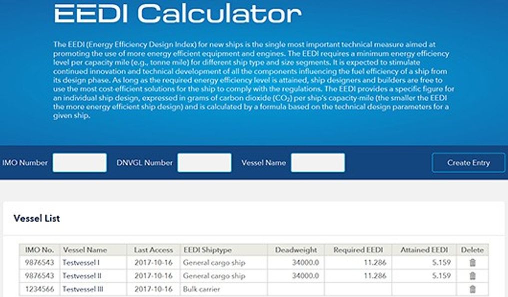 EEDI Calculator | Veracity by DNV