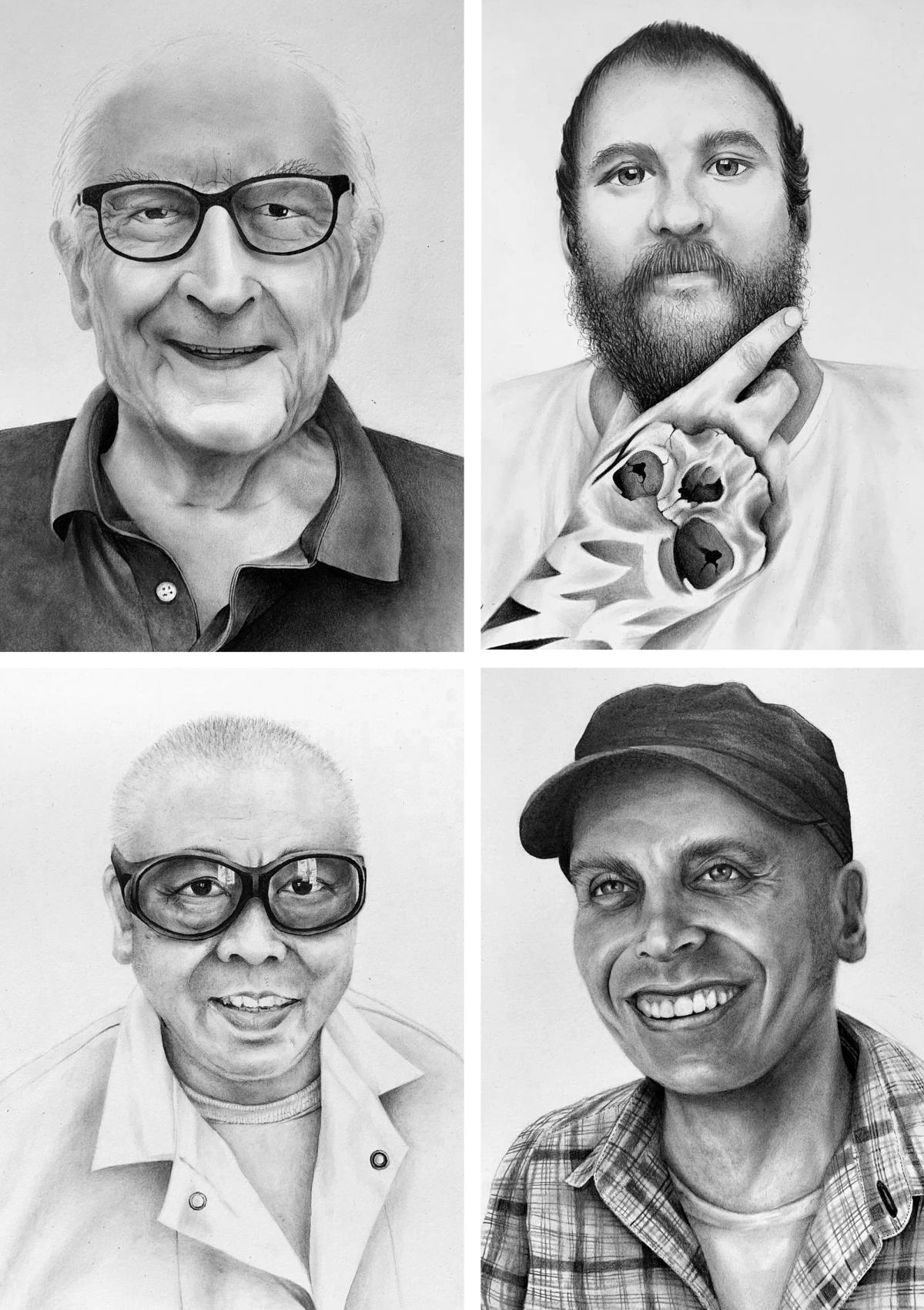 Portraits of molecular biologists from a summer Internship at the Yale ...