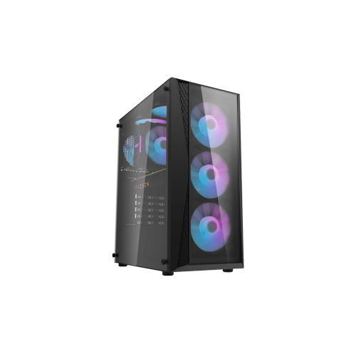 DARK FLASH DK352 PLUS BLACK WITH 4ARGB FAN | Chama Computers