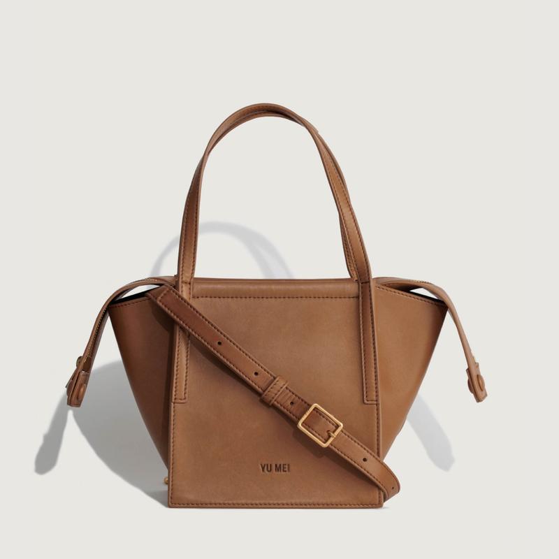 Milly | Leather Mini-Tote in Toffee | Yu Mei