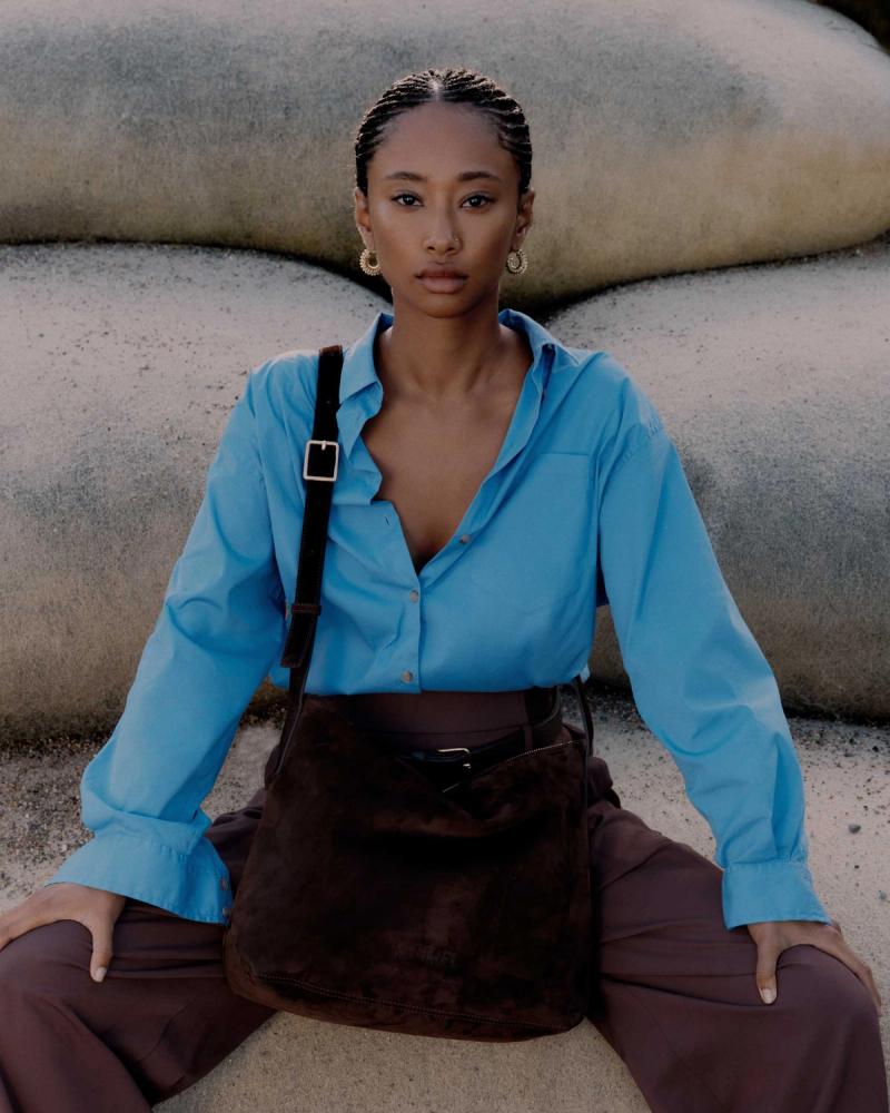 Coffee Suede | Yu Mei | Luxury Leather Goods