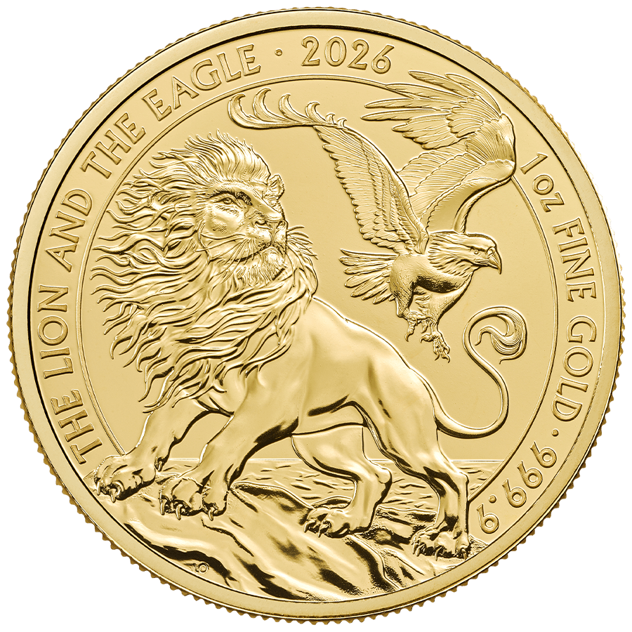 1 oz Gold Coin - The Lion and the Eagle 2026 | GOLD AVENUE