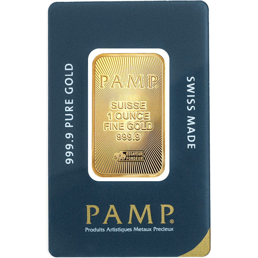 1 oz Fine Gold Bar 999.9 - PAMP Suisse