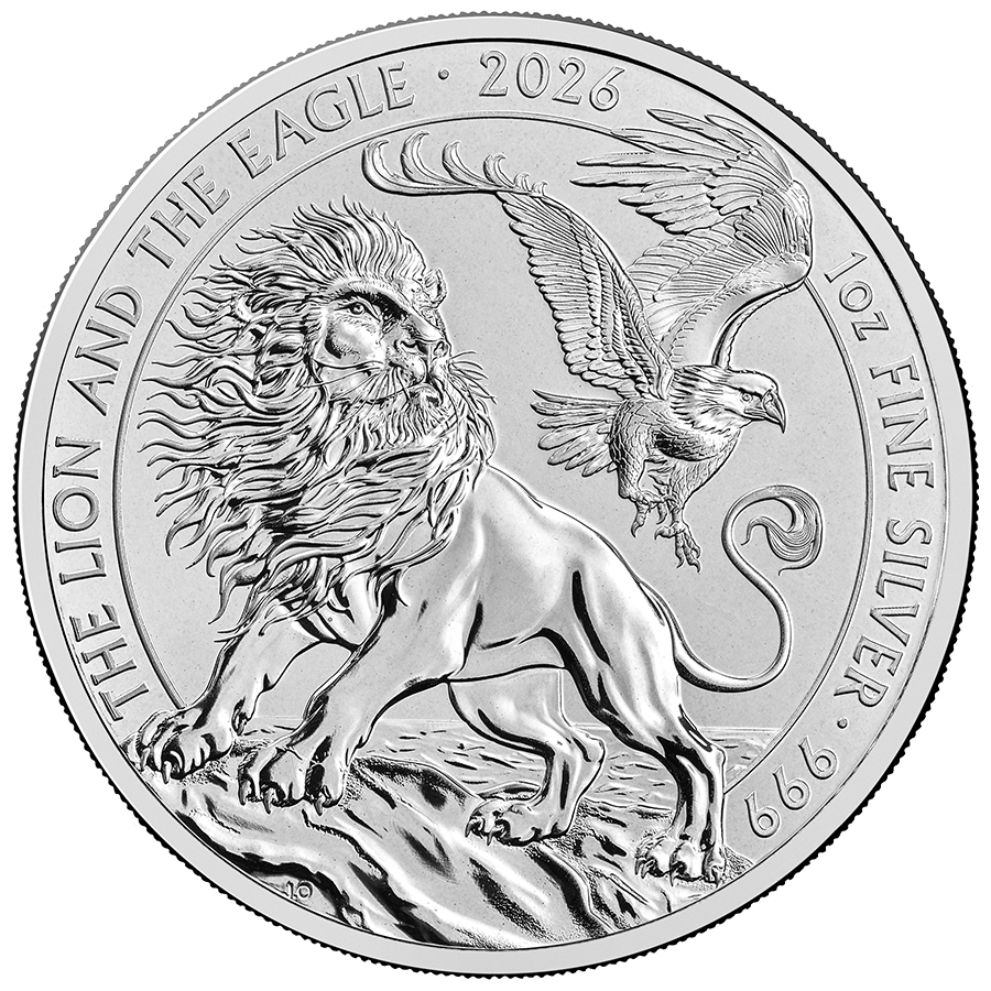 1 oz Silver Coin - The Lion and the Eagle 2026 | GOLD AVENUE