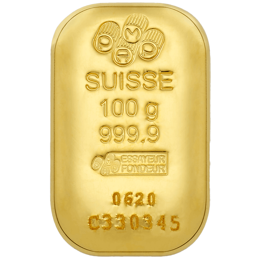 Acquista lingotti d'oro da 100 grammi | GOLDAVENUE