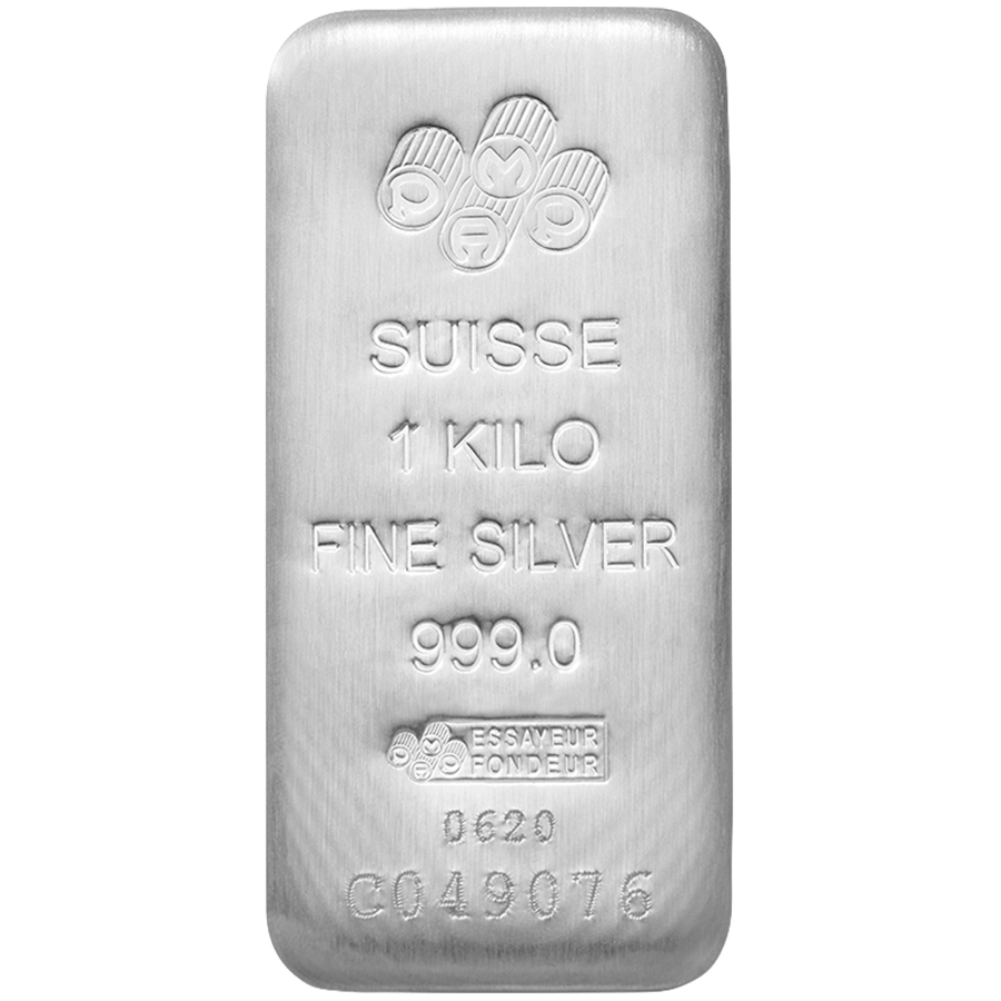 Invest in our 1kg pure silver bars securely online
