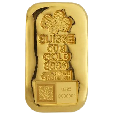 Invest in genuine 50g gold bars