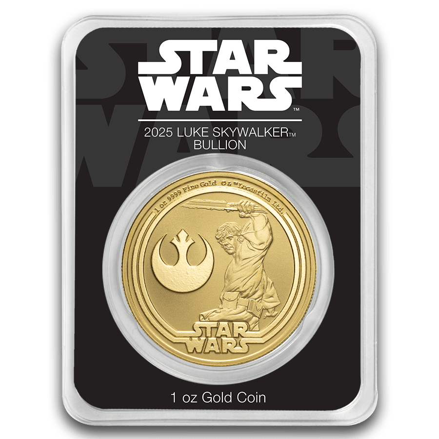 1 oz Gold Coin - Luke Skywalker 2025 | GOLD AVENUE