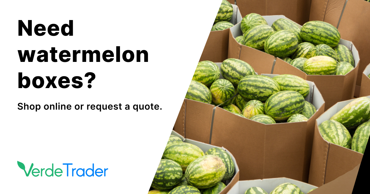 Watermelon Gaylord Boxes For Sale: Wholesale - Bulk Discounts Ship Now